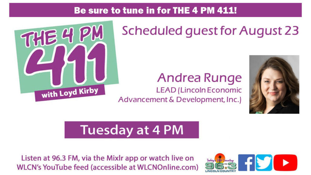 Andrea Runge from Lincoln Economic Advancement & Development scheduled ...